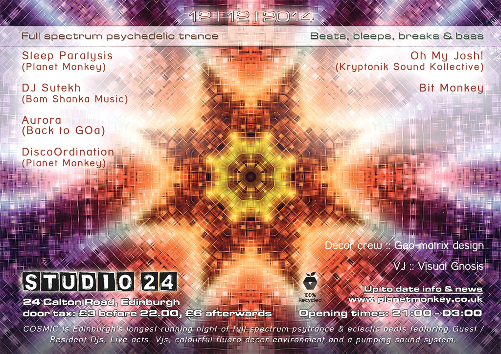 Cosmic club night artwork – George Mitropapas