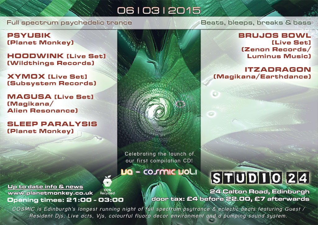 Cosmic club night artwork – George Mitropapas