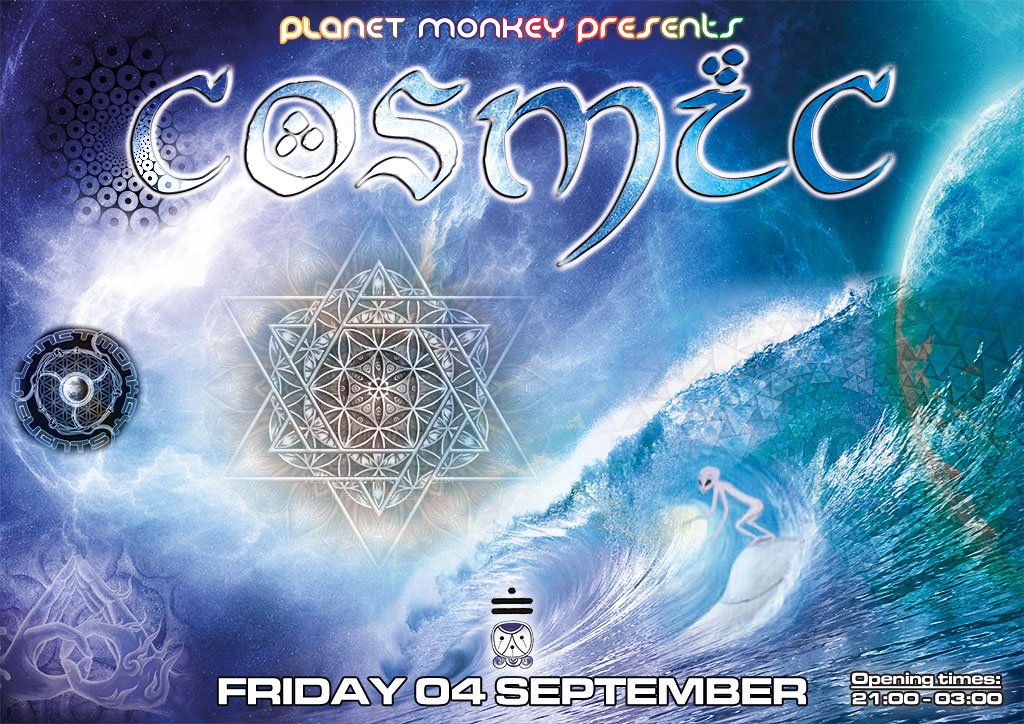 Cosmic club night artwork – George Mitropapas