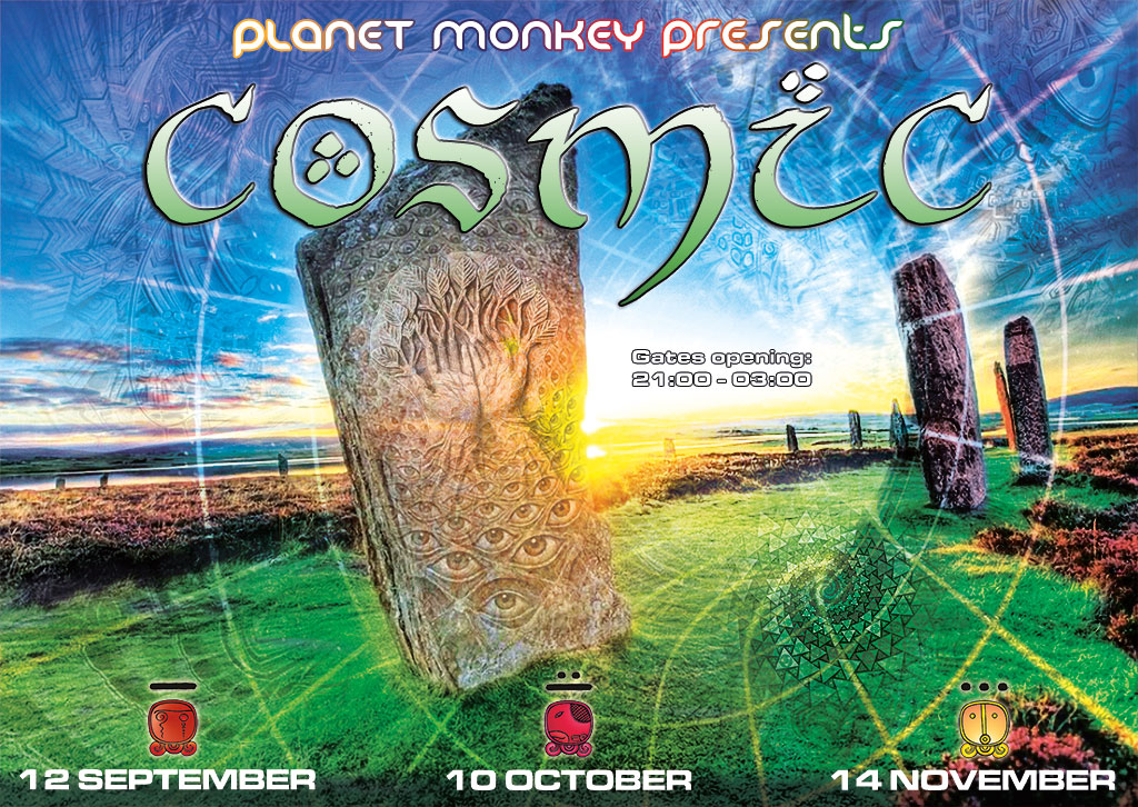 Cosmic club night artwork – George Mitropapas