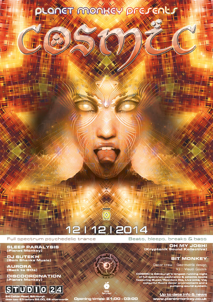 Cosmic club night artwork – George Mitropapas